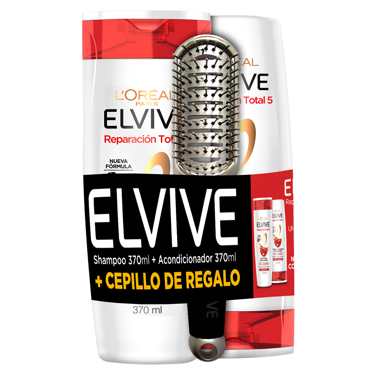 Pack L'Oréal París Elvive Reparación Total 5 Shampoo de 370ml ...
