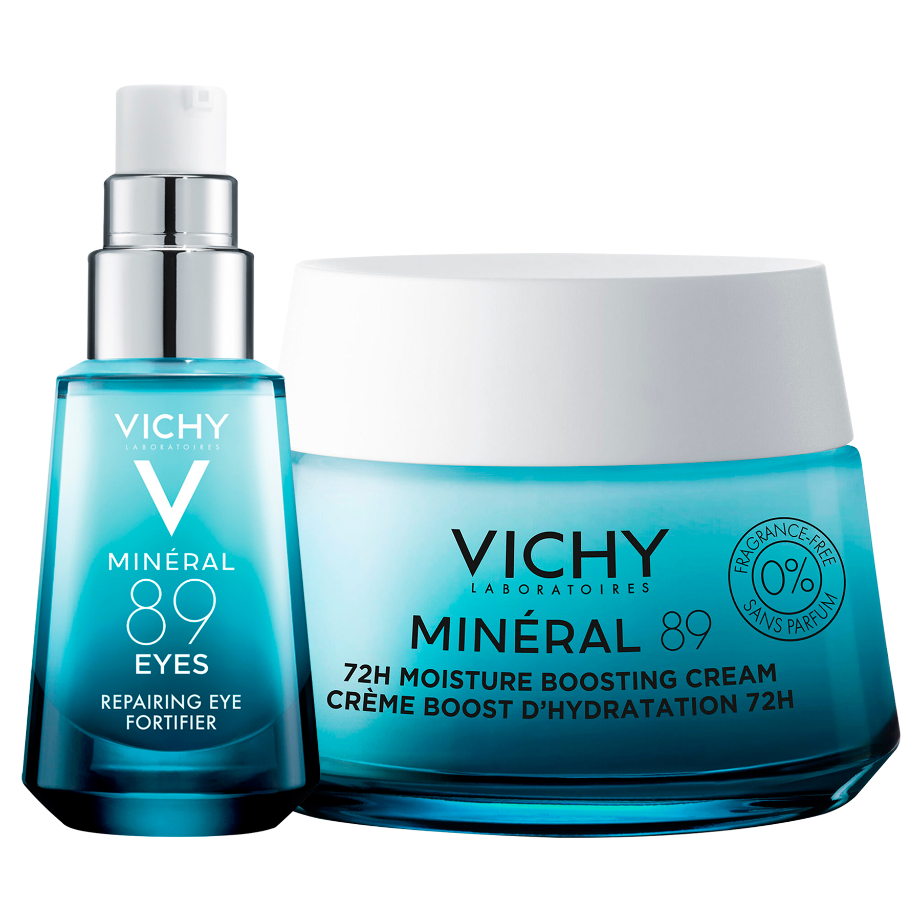 Pack Vichy Mineral 89 Contorno De Ojos Fortalecedor y Reparador 15ml + Crema 72H Moisture ...