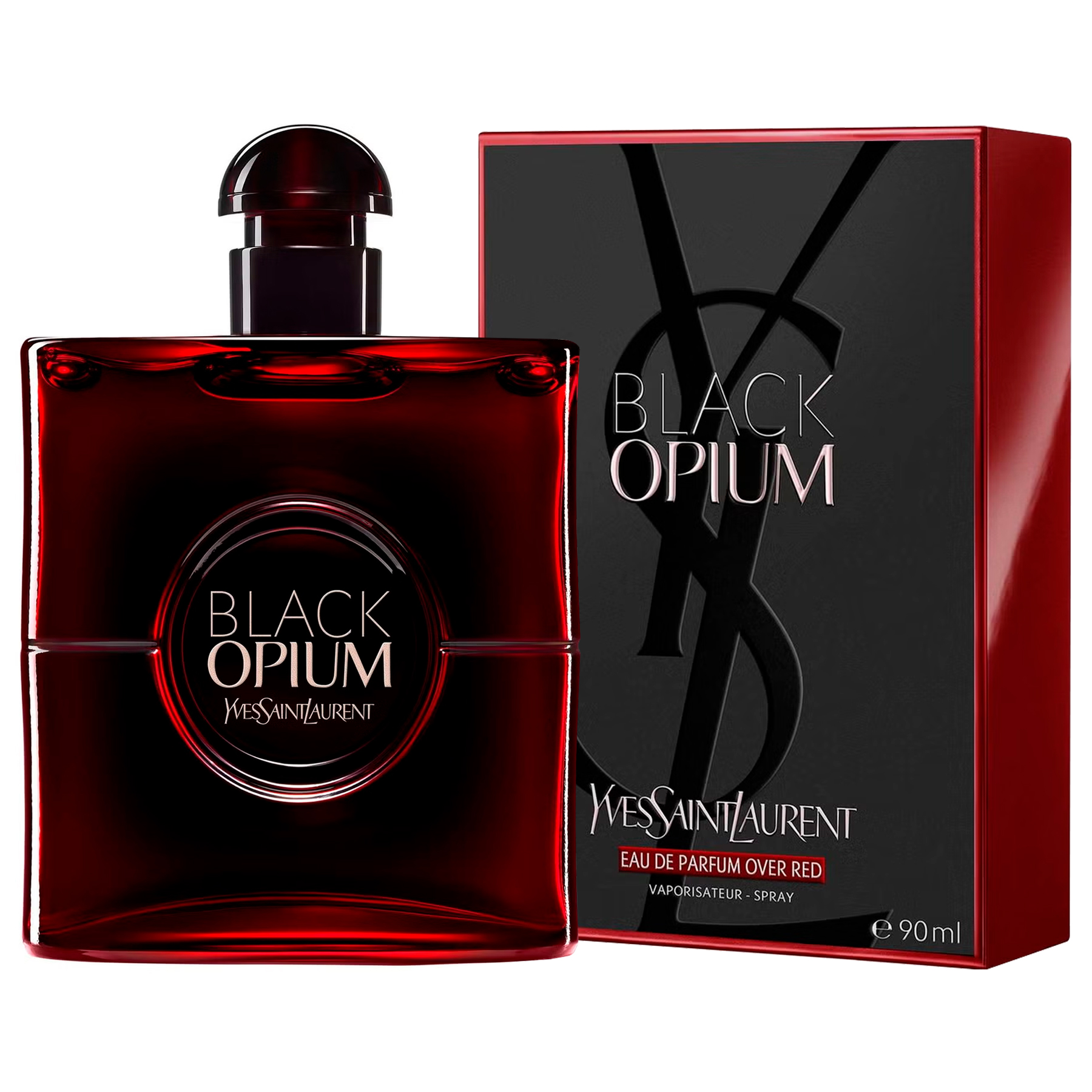 Perfume YSL Black Opium EDP Over Red 90ml, MiBelleza.