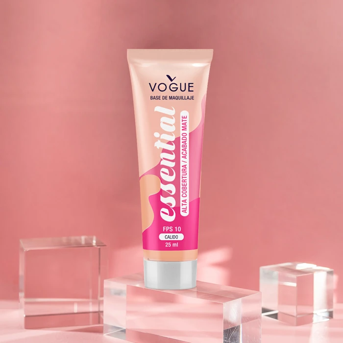 Base Essential Vogue Líquida con FBS10 de 25ml - Cálido, MiBelleza.