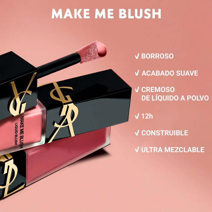 Rubor Líquido YSL Make Me Blush - 44 Nude Lavallière, MiBelleza.